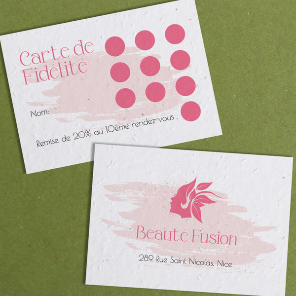 Seed Paper Loyalty Cards | Plantable Loyalty Cards for Your Business ...
