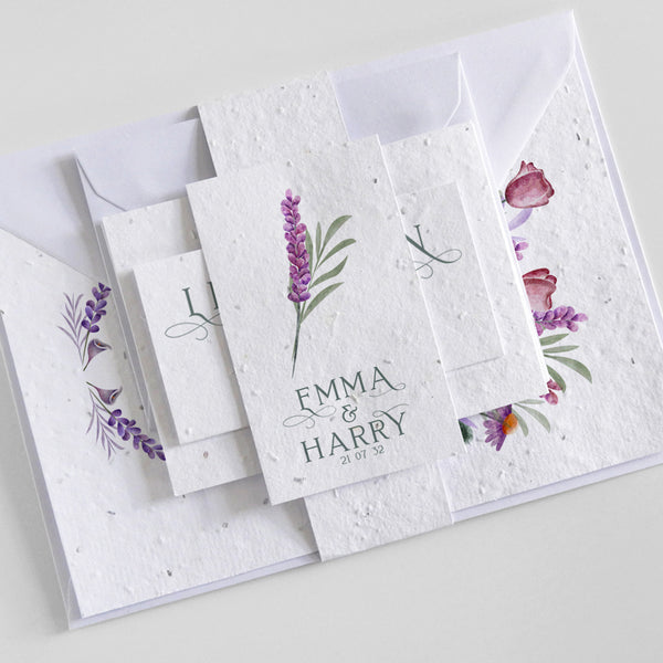 Provence Plantable Wedding Stationery - Sample Pack - Le Jardin Perdu